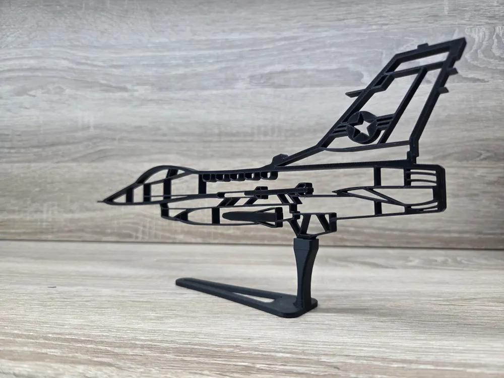 F16 Falcon Silhouette Stand - Free 3D Print Model - MakerWorld