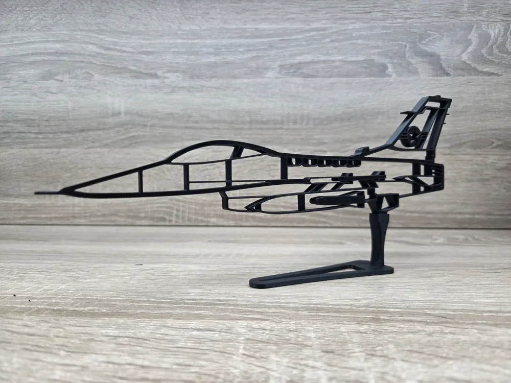 F16 Falcon Silhouette Stand - Free 3D Print Model - MakerWorld