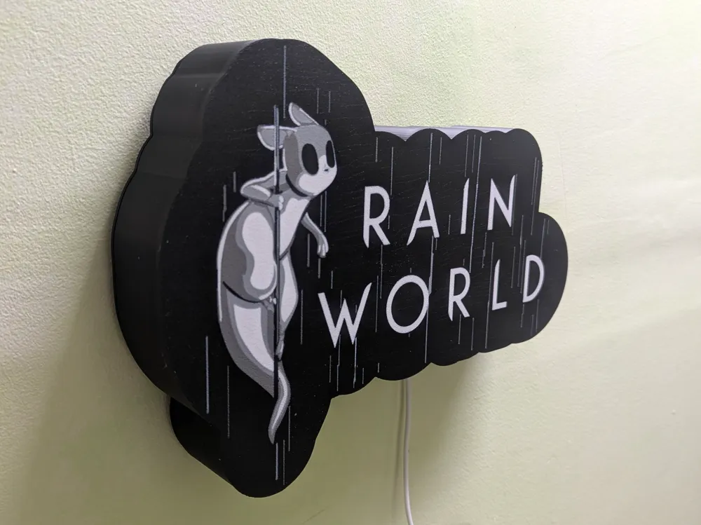 Rain World Light Box with Slugcat - Free 3D Print Model - MakerWorld