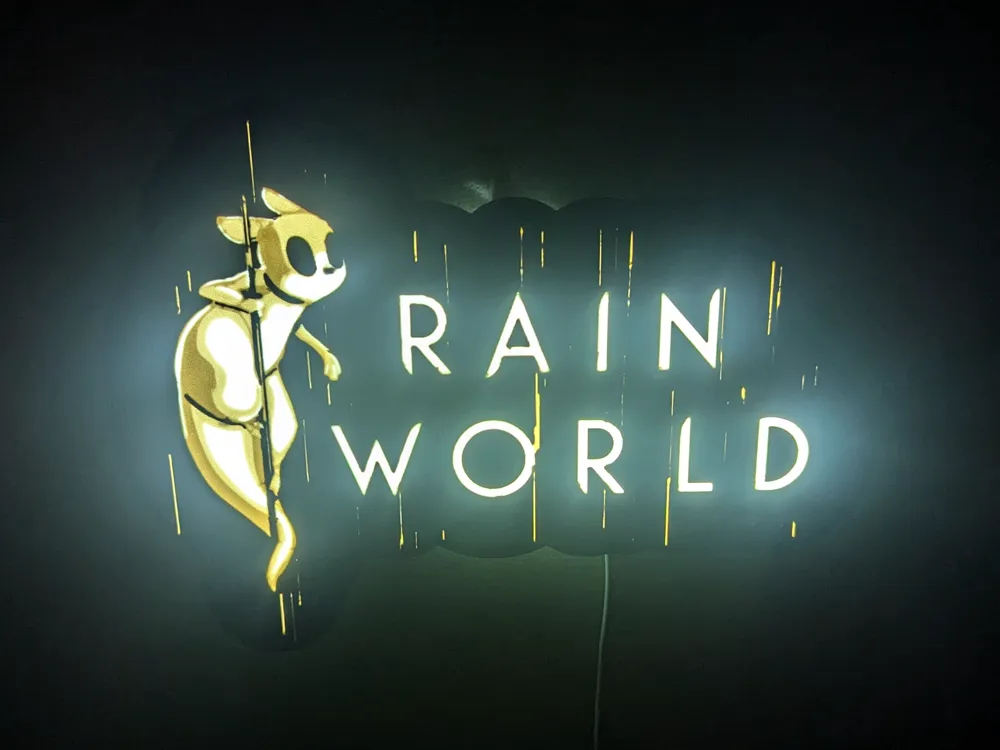 Rain World Light Box with Slugcat - Free 3D Print Model - MakerWorld