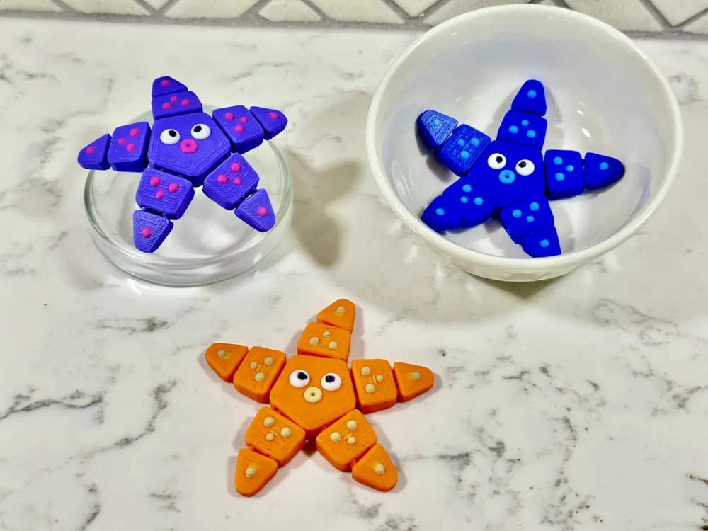 Articulated Starfish - Funny Flexi Star - cute by lilfish06 MakerWorld ...