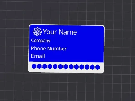 Parametric Business Cards (Customizable!) by Dave MakerWorld: Download ...