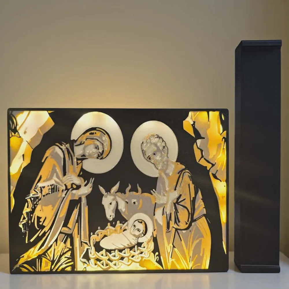 Nativity Lightbox - Free 3D Print Model - MakerWorld