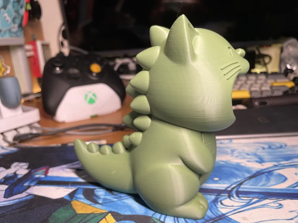 CatSaurus Catch-All Tray (Dual Size) by Losco Makes MakerWorld: Download Free 3D Models