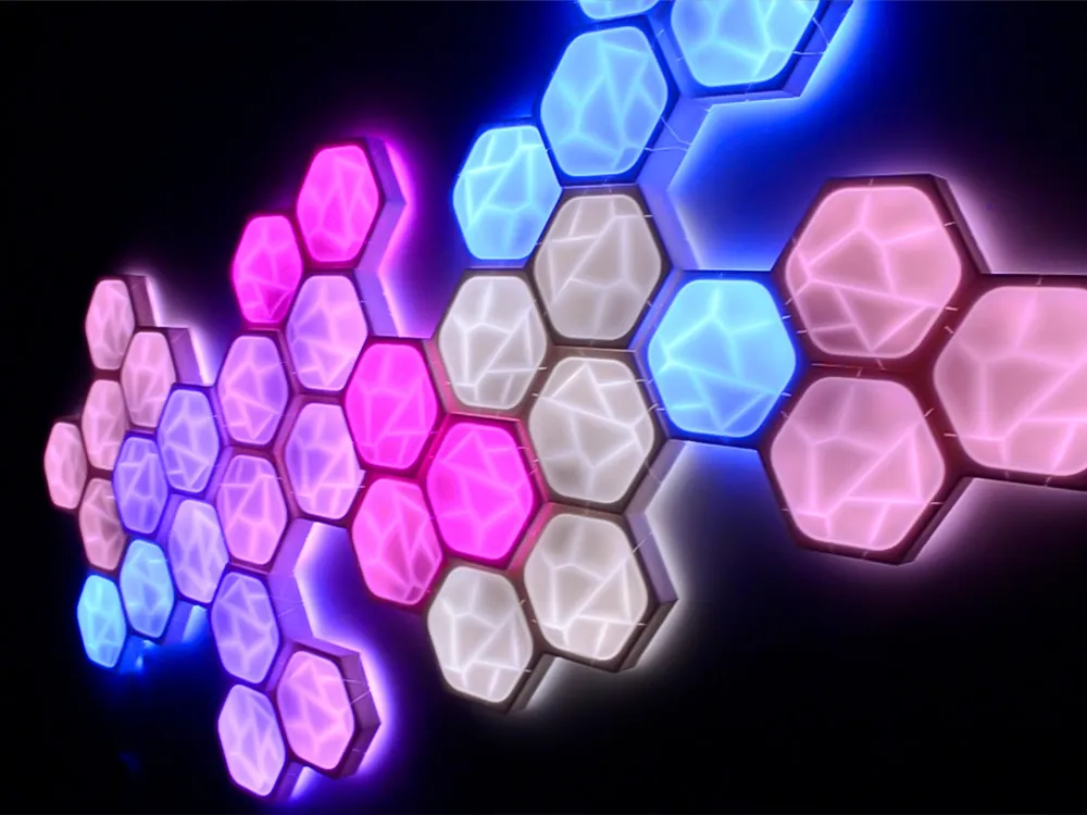 HexaLeaf - Led Light Panels - Free 3D Print Model - MakerWorld