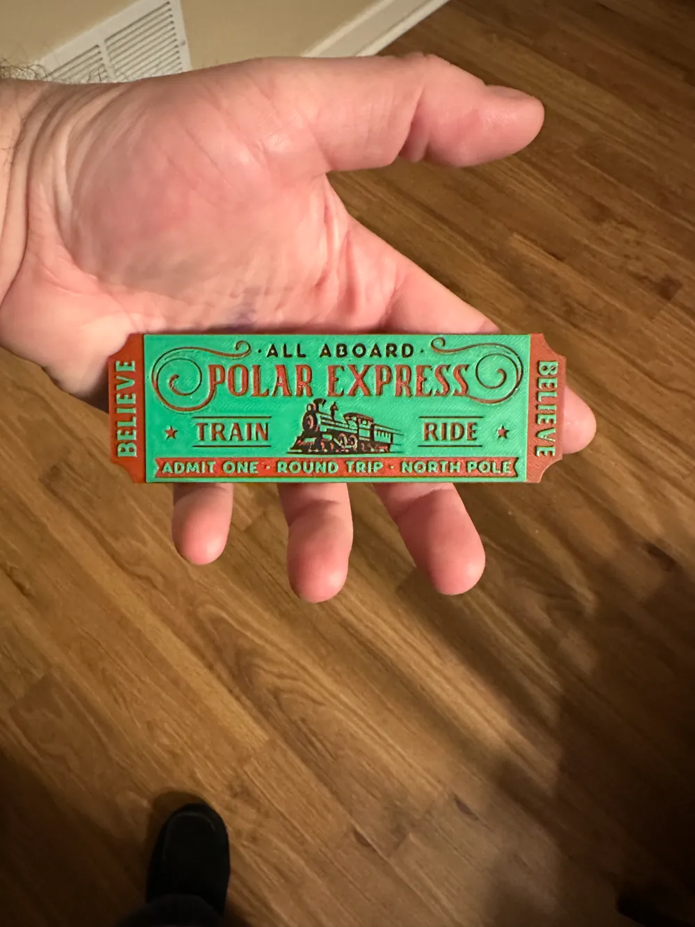 52 Minutes! Golden Polar Express Ticket Bookmark by Hockey Dad ...