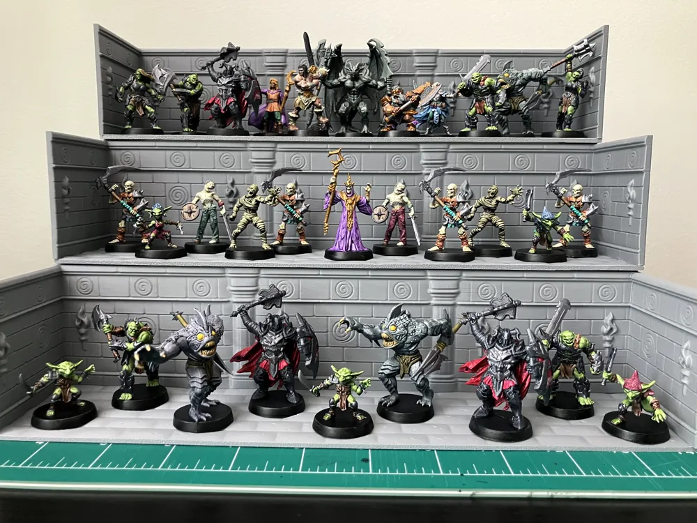Modular display stand for 28mm miniatures - Free 3D Print Model ...