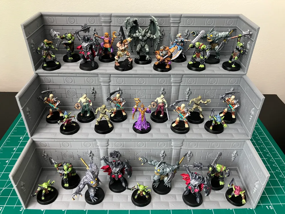 Modular display stand for 28mm miniatures - Free 3D Print Model ...