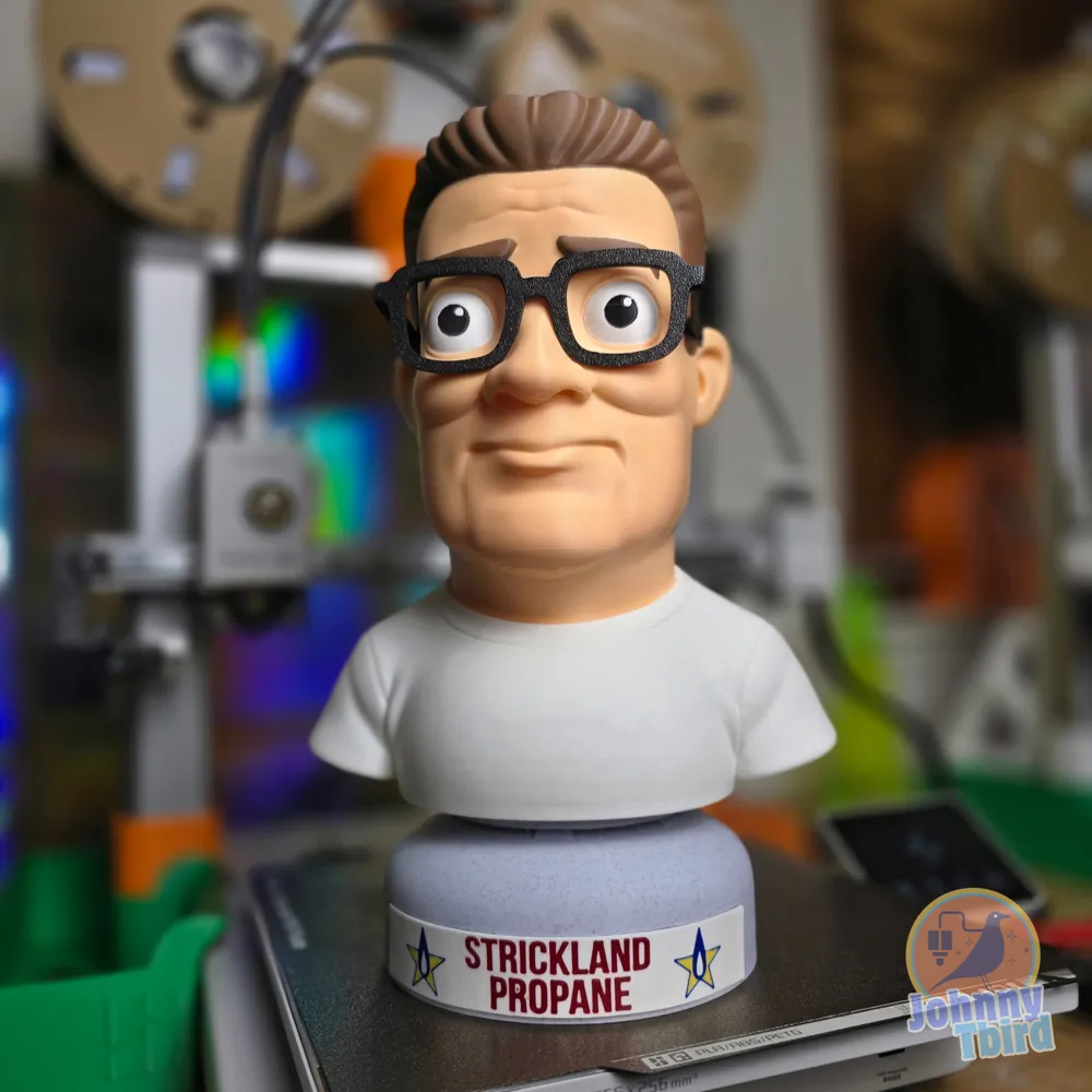 Hank Hill King Of The Hill Bust Strickland Propane - Free 3D Print ...