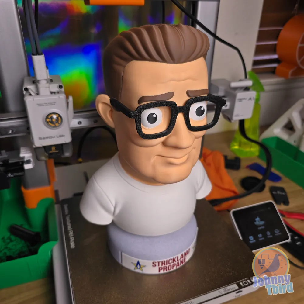 Hank Hill King Of The Hill Bust Strickland Propane - Free 3D Print ...