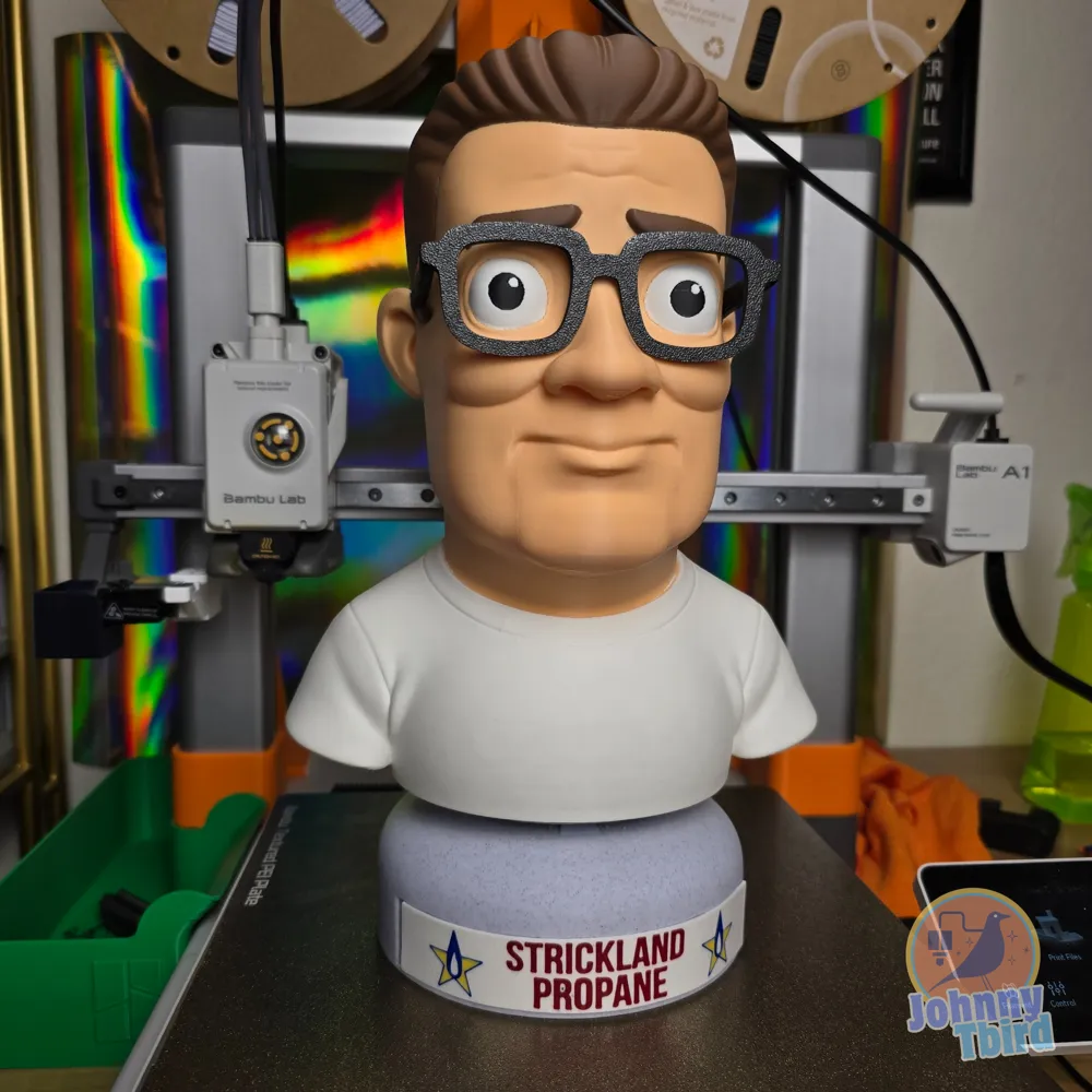 Hank Hill King Of The Hill Bust Strickland Propane - Free 3D Print ...