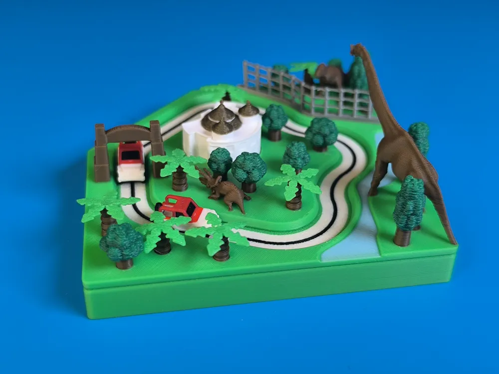 Diorama Funcional do Parque Jurássico (Trem Miniatura) por BamBam Design MakerWorld: Baixe ...