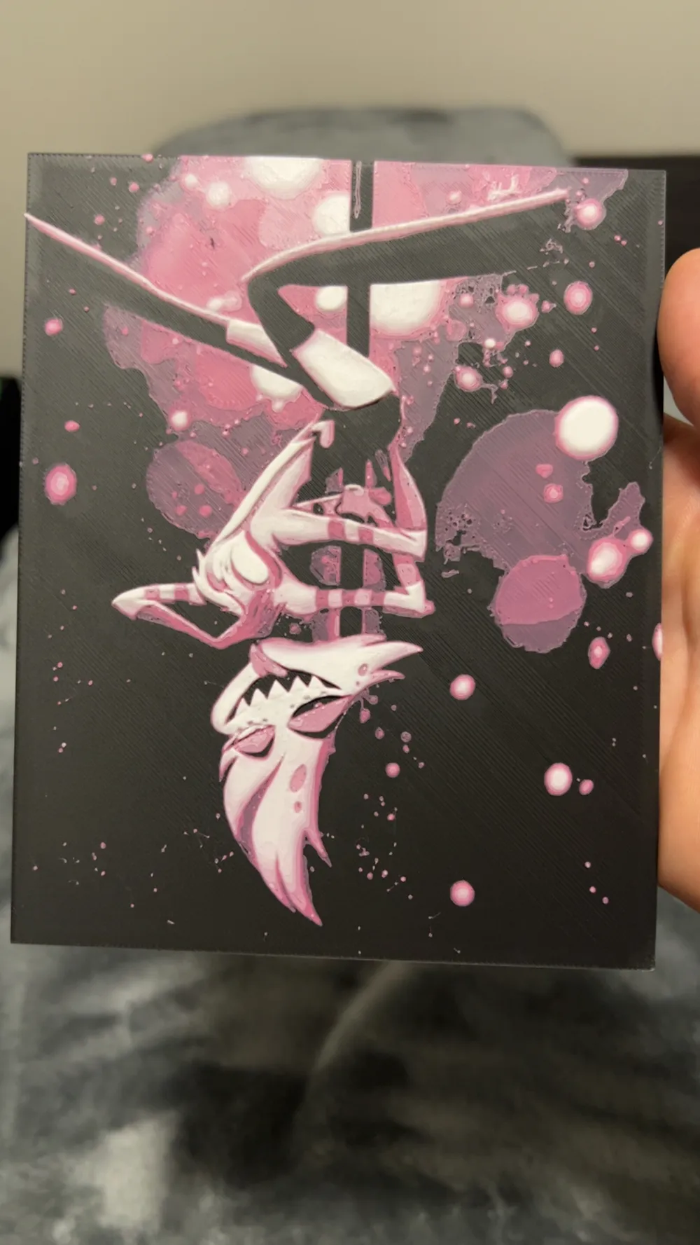 Angel Dust - Hazbin Hotel Canvas - Free 3D Print Model - MakerWorld