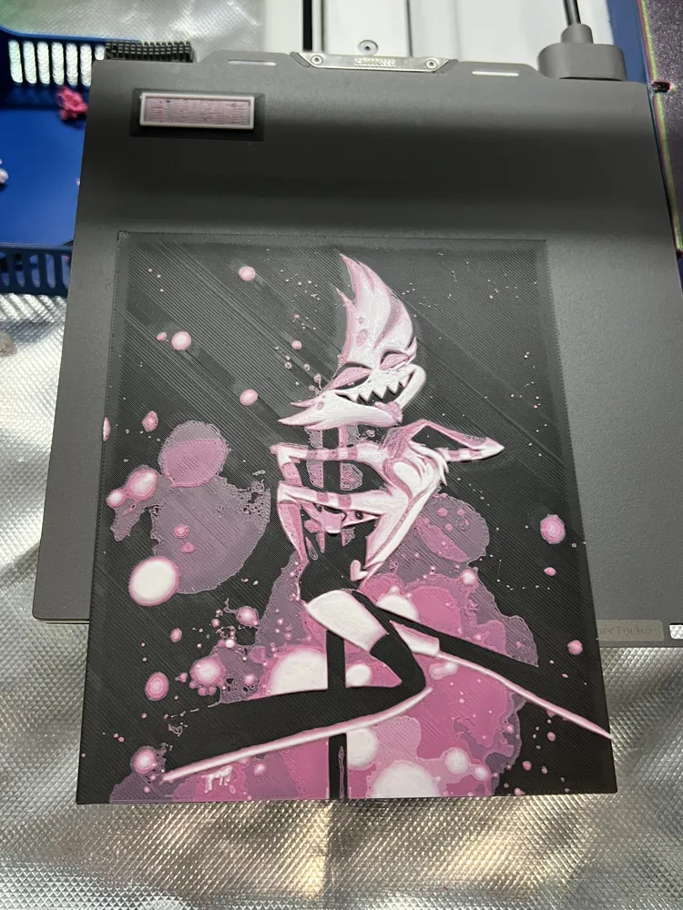 Angel Dust - Hazbin Hotel Canvas - Free 3D Print Model - MakerWorld