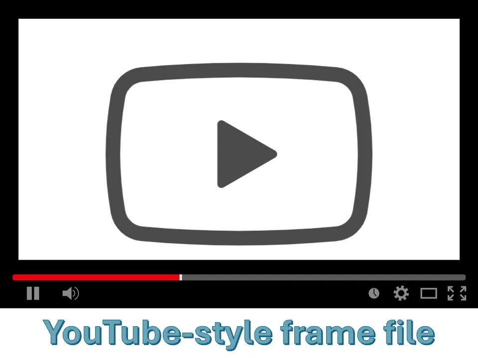 YouTube-style frame - Free 3D Print Model - MakerWorld