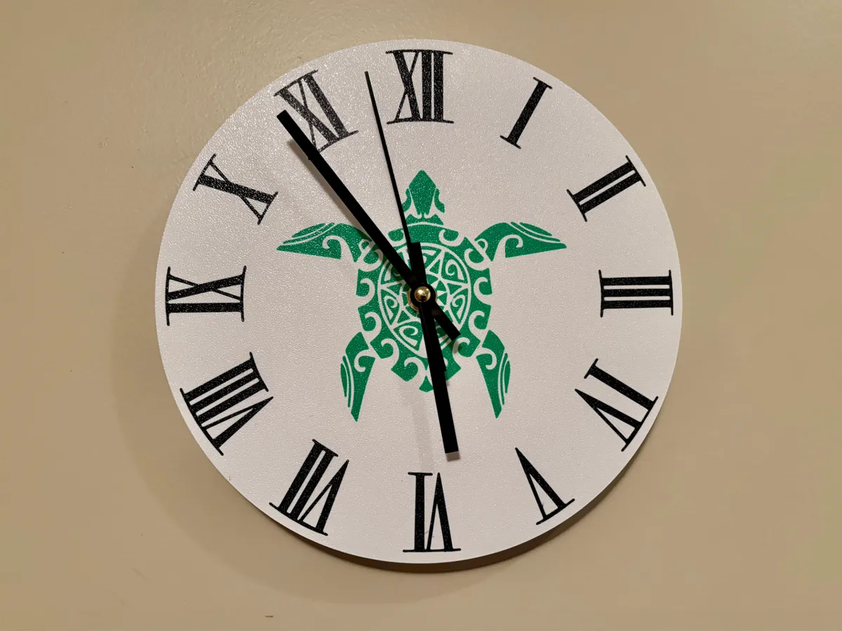Geometric Turtle Clock (Bambu Components Kit 011) - Free 3D Print Model ...