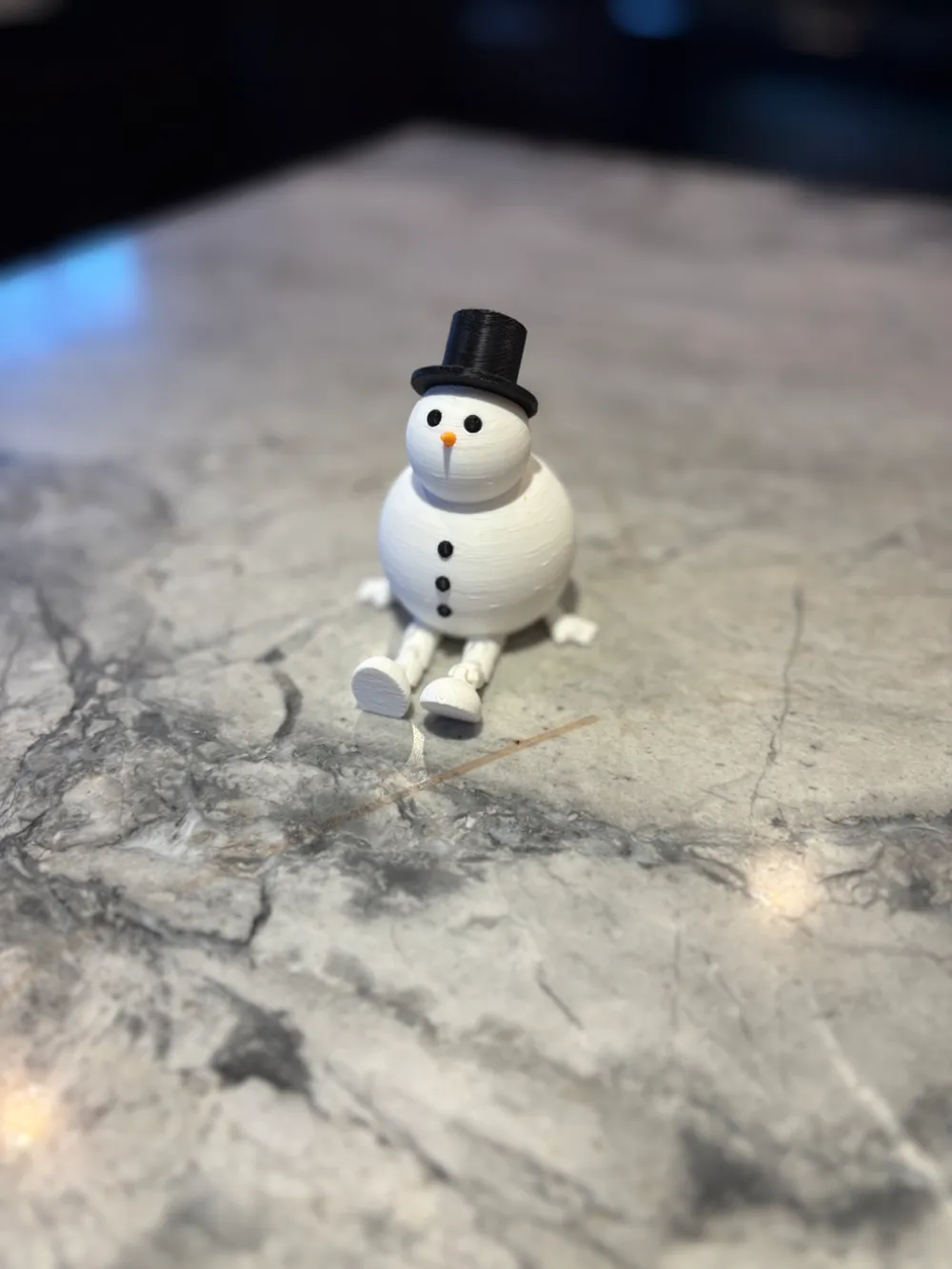 Articulated Snowman with Hat by Mecha Pecker - MakerWorld