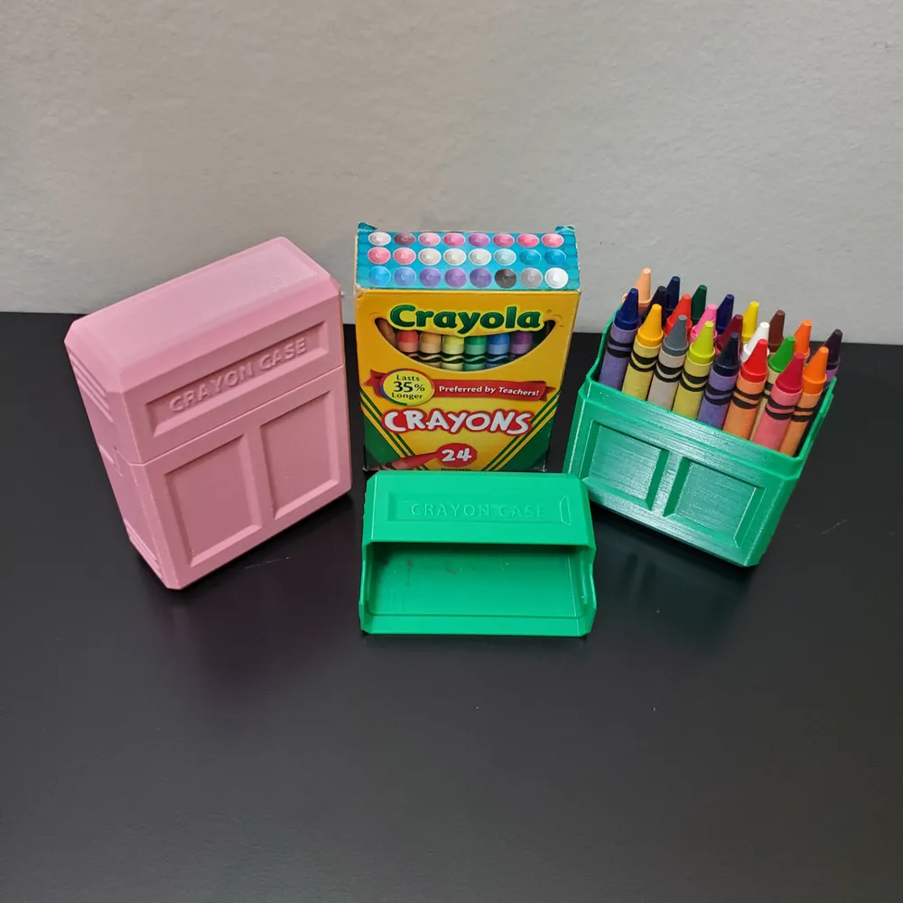 Best Crayola Crayon Case - 24 Pack of Crayons - Free 3D Print Model ...
