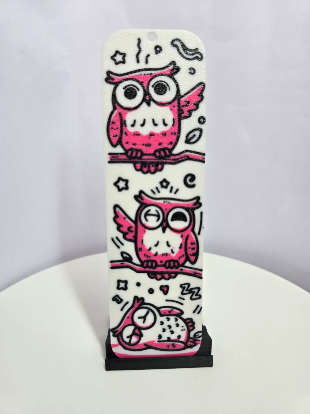 Triple Pink Owl Bookmark by Lilith3dPrint - MakerWorld