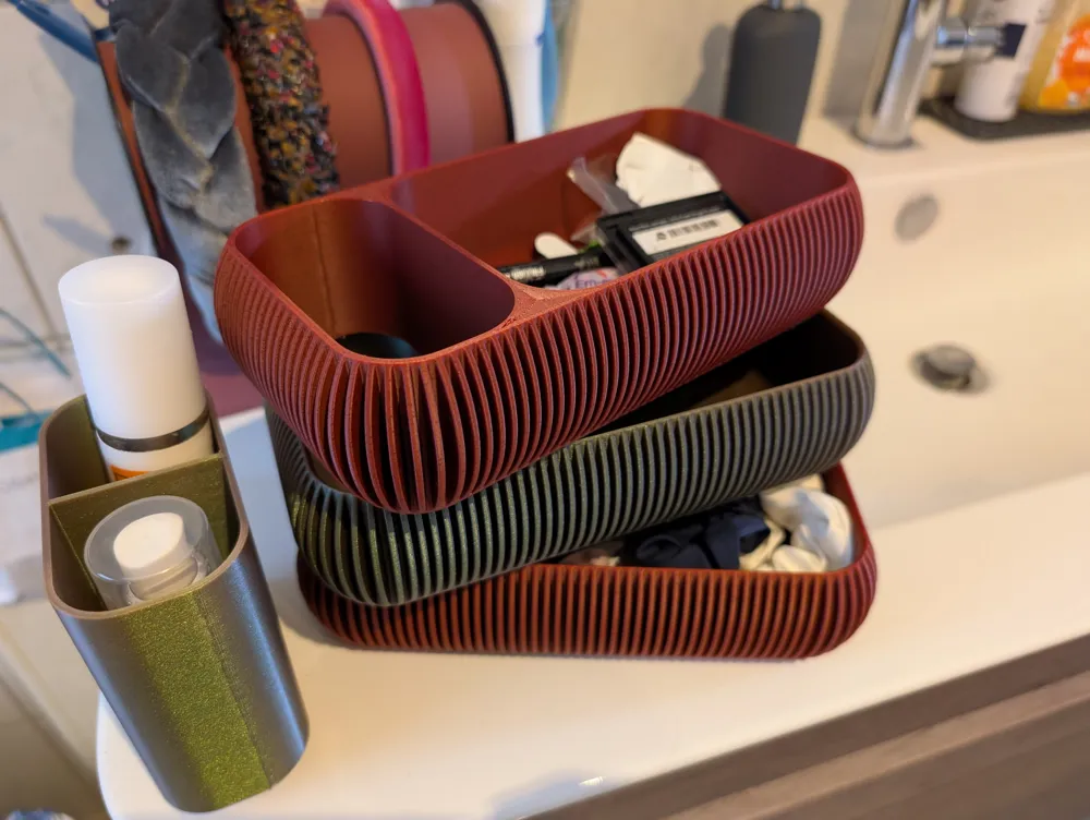 Stackable Organizer Trays with Inlay - Free 3D Print Model - MakerWorld