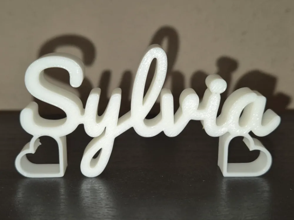 Sylvia Name Sign Display Decor by GabT MakerWorld: Download Free 3D Models