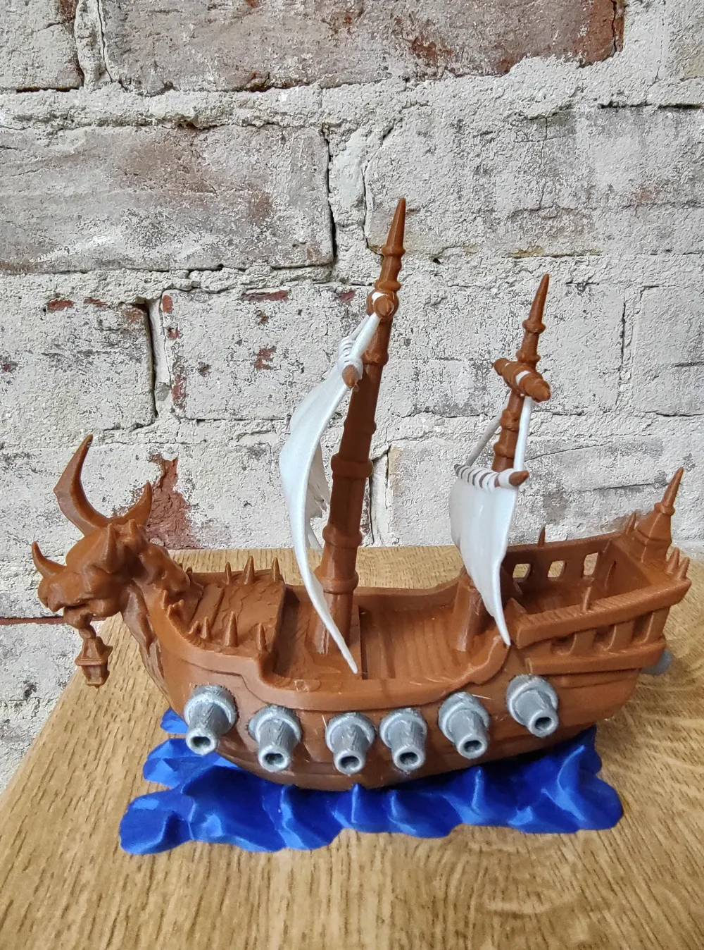 Demon Pirate Ship - Free 3D Print Model - MakerWorld