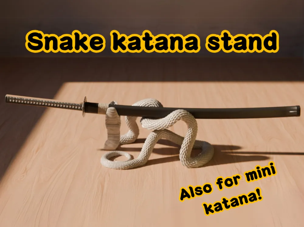 SNAKE KATANA STAND by YUME PROJECTS MakerWorld: Download Free 3D Models