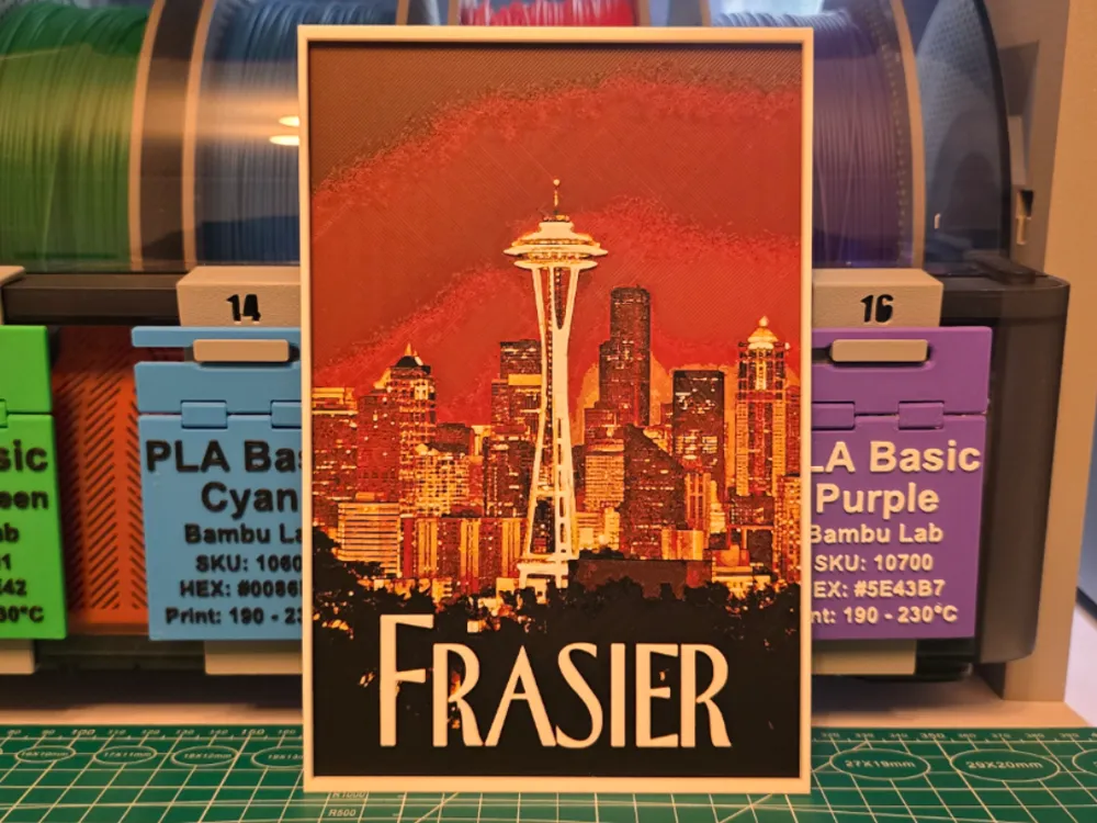 Frasier Poster - Hueforge Art - Free 3D Print Model - MakerWorld