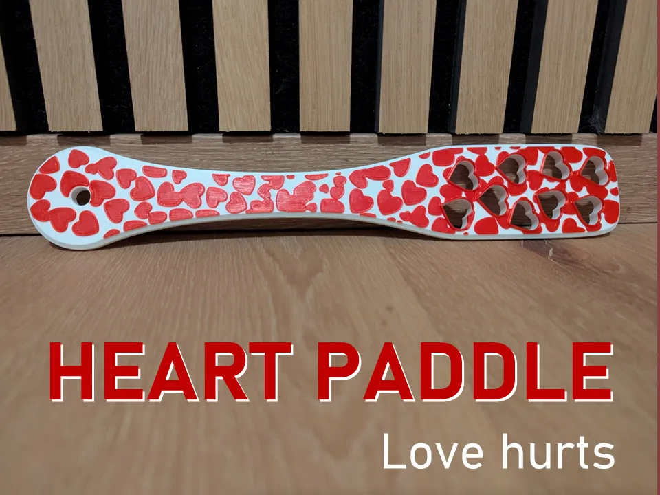 HEART-BEAT PADDLE - Leave a lasting impression - Free 3D Print Model ...