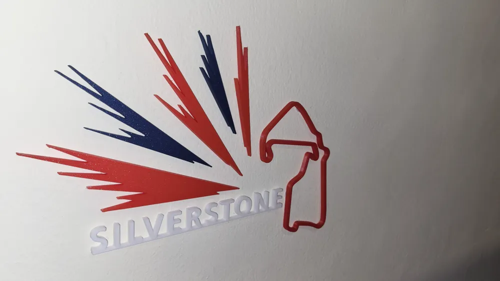 Silverstone race track + logo + name by CsTibikeee - MakerWorld