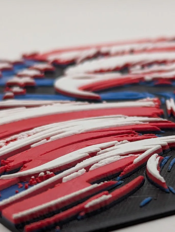 America - Flag - Eagle - Hueforge - Free 3D Print Model - MakerWorld