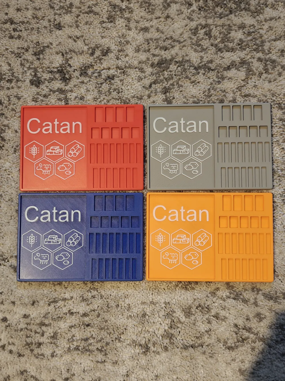 Catan Player Trays - Free 3D Print Model - MakerWorld