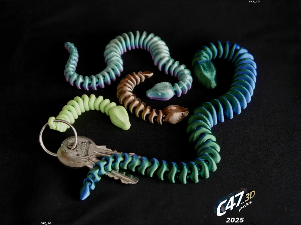 Flexi Snake by C47_3D MakerWorld: Download Free 3D Models