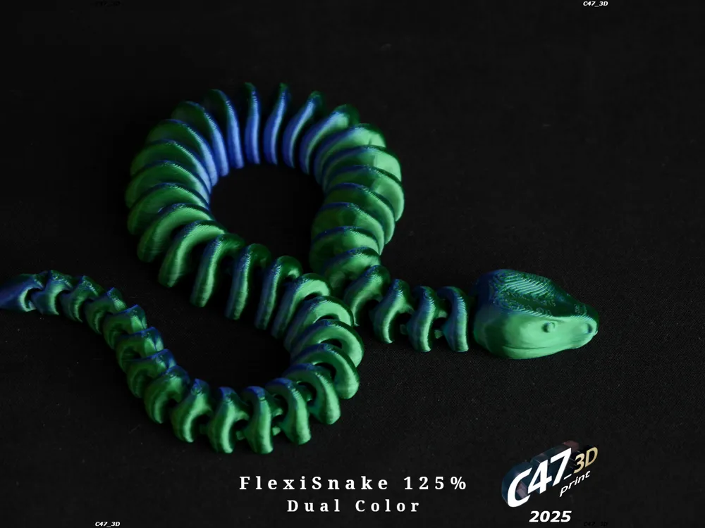 Flexi Snake by C47_3D MakerWorld: Download Free 3D Models