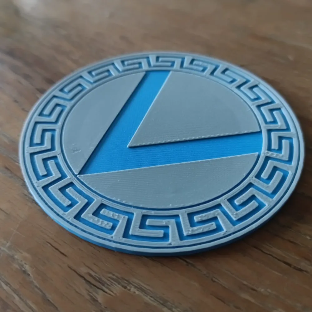 Coaster with spartan shield design by Eloy3D MakerWorld: Download Free ...