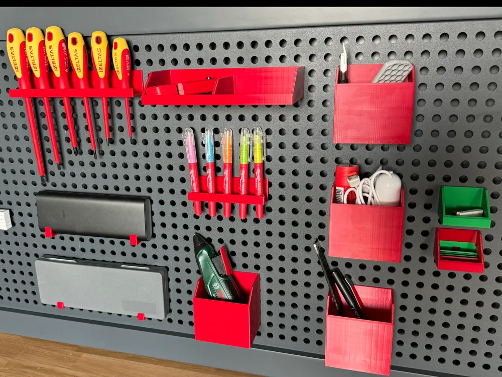 Customizable Peg Board Tray v2 Remixed by UfkShn - MakerWorld