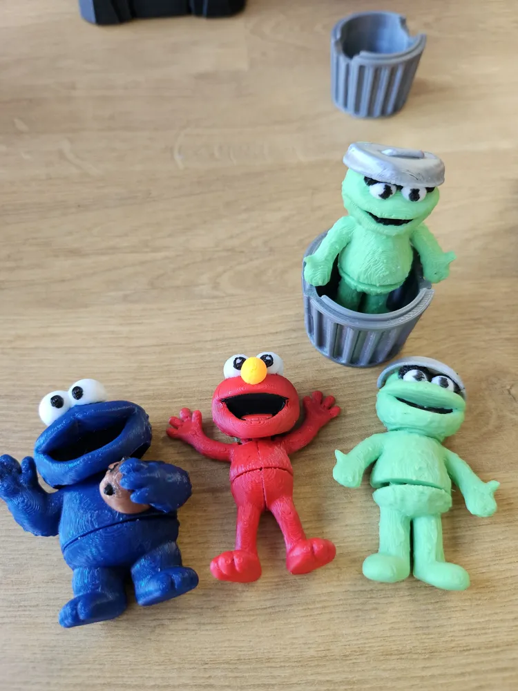 elmo articulating micro hero sesame st by MadMonkey3D MakerWorld ...