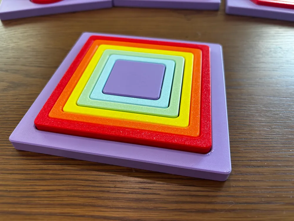 Shape Sorting Ring Puzzles! | Children's Toy - Free 3D Print Model ...