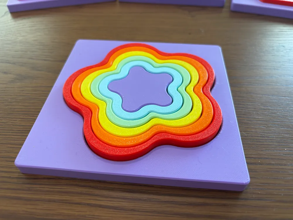 Shape Sorting Ring Puzzles! | Children's Toy - Free 3D Print Model ...