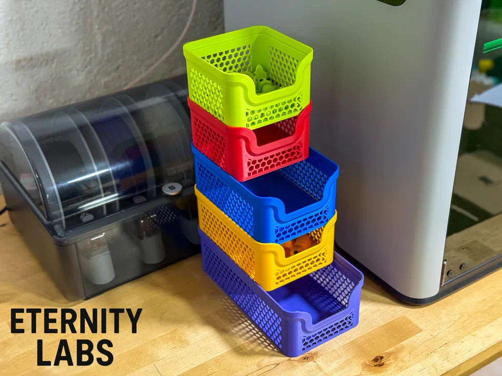 Stacking Cascade Basket System - 125x240mm - Free 3D Print Model ...