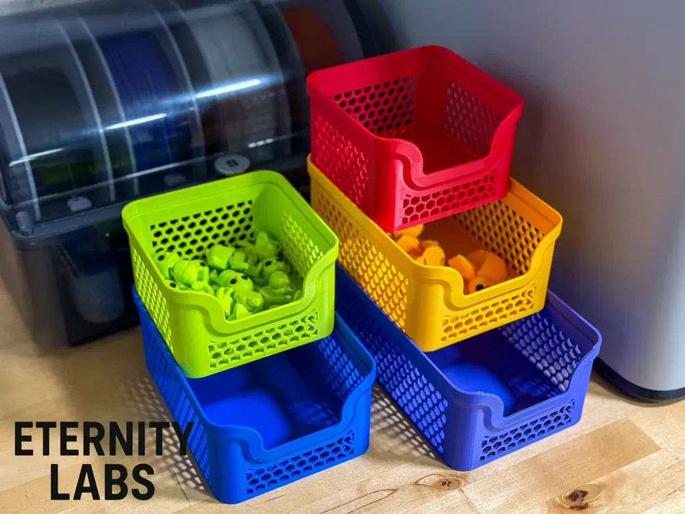 Stacking Cascade Basket System - 125x240mm - Free 3D Print Model ...