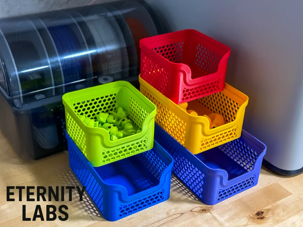 Stacking Cascade Basket System - 125x240mm - Free 3D Print Model ...