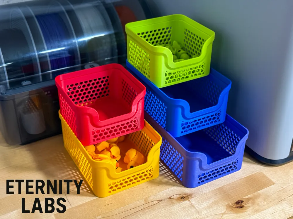 Stacking Cascade Basket System - 125x240mm - Free 3D Print Model ...