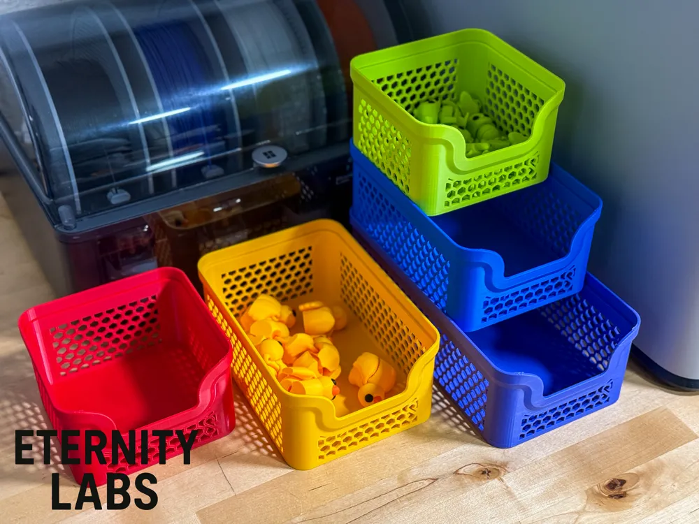 Stacking Cascade Basket System - 125x240mm - Free 3D Print Model ...