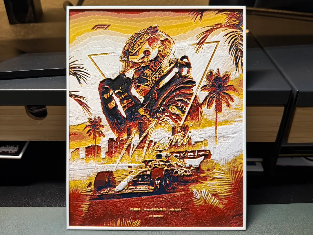 Max Verstappen Miami HueForge - Modelo de impresión 3D gratuito ...
