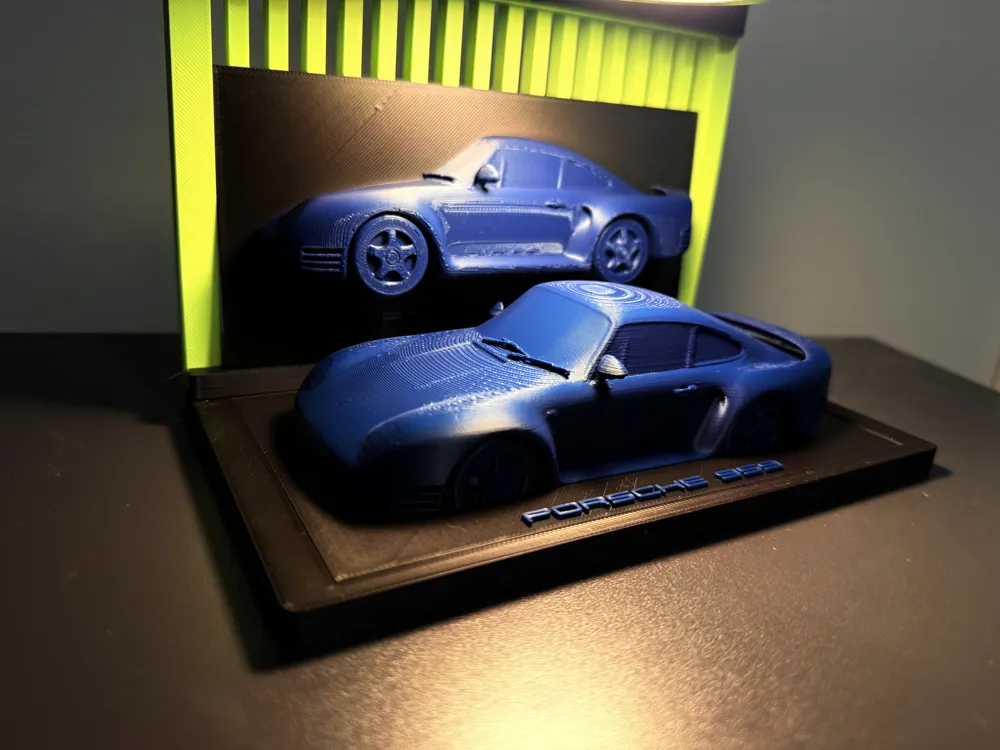 Porsche 959 - Desktop Display Model! - Free 3D Print Model - MakerWorld