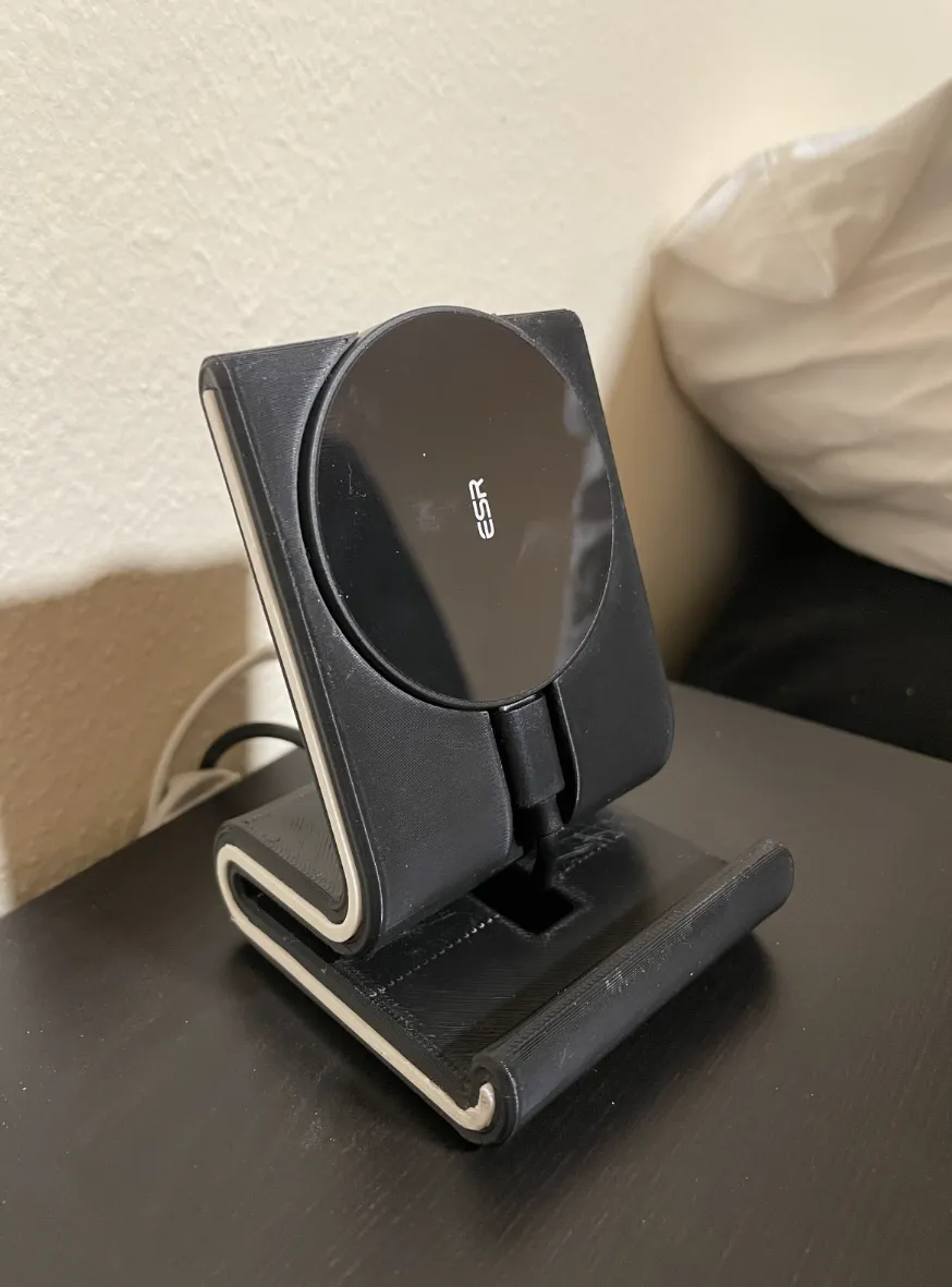 Phone Stand for Wireless Charger - Free 3D Print Model - MakerWorld