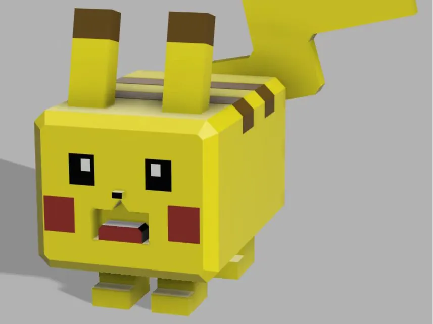 Minecraft-Pikachu by ArmeeMU MakerWorld: Download Free 3D Models