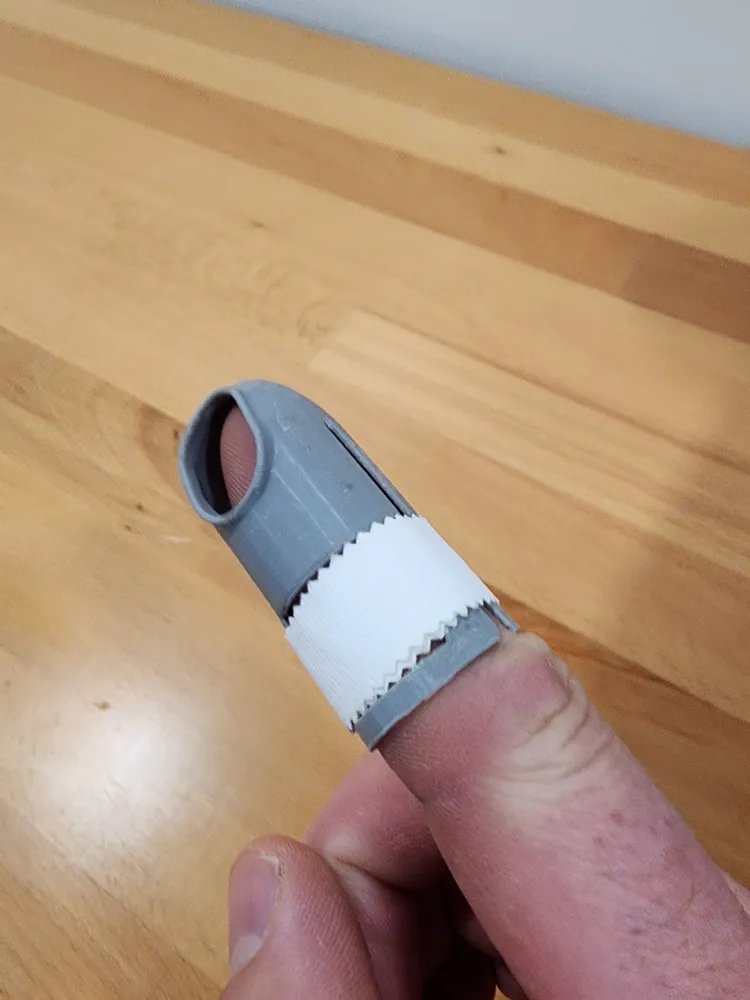 Finger Splint Guard Protection for Cut Finger - Free 3D Print Model ...