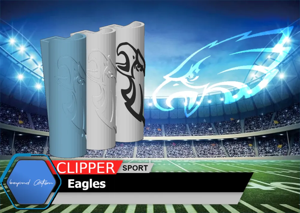 [Clipper Sleeve] Eagles - Free 3D Print Model - MakerWorld